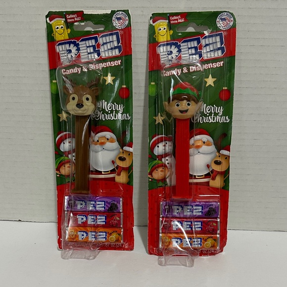 PEZ | Toys | Pez Christmas Candy Dispenser Set Santa And Reindeer ...